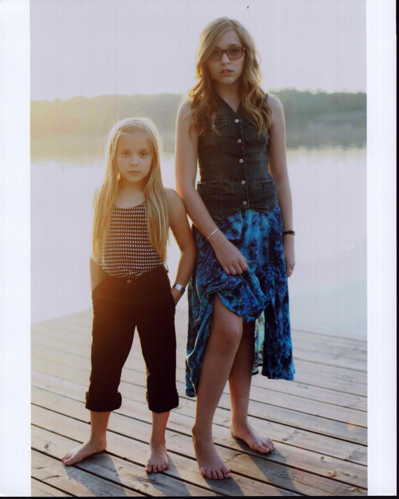Maisy Stella And Lennon Stella Standing On Dock Photo Print (16 x 20 ...