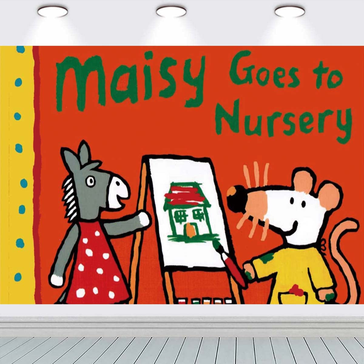Maisy school Poster Backdrop Banner Party Supplies Birthday Decorations ...