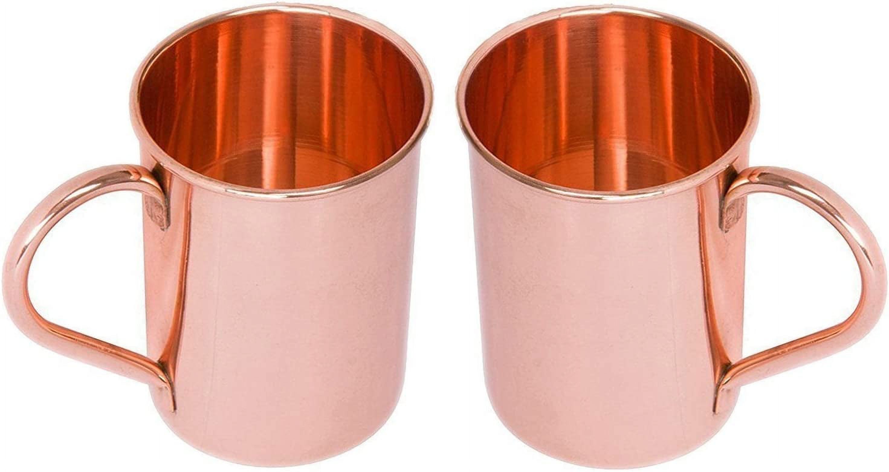 Maithil Art Copper Unlined Moscow Mule Copper Mug, 16 oz. (Pack of 2 ...