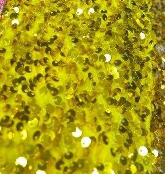 Maize Stretch Velvet Sequin Fabric, Glitter Spandex Material – Ideal ...