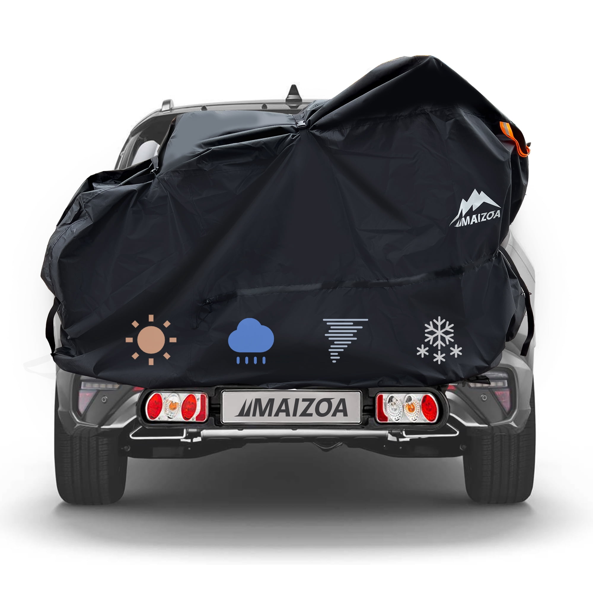MAIZOA Heavy Duty Bike Cover, 600D Oxford, Waterproof, Sunproof, Fits 2 ...