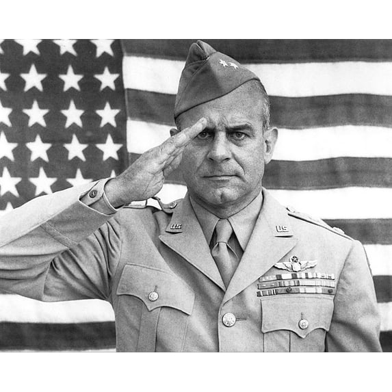 Maj. Gen. Jimmy Doolittle Salutes Style - A - 24x36 Inch Glossy ...