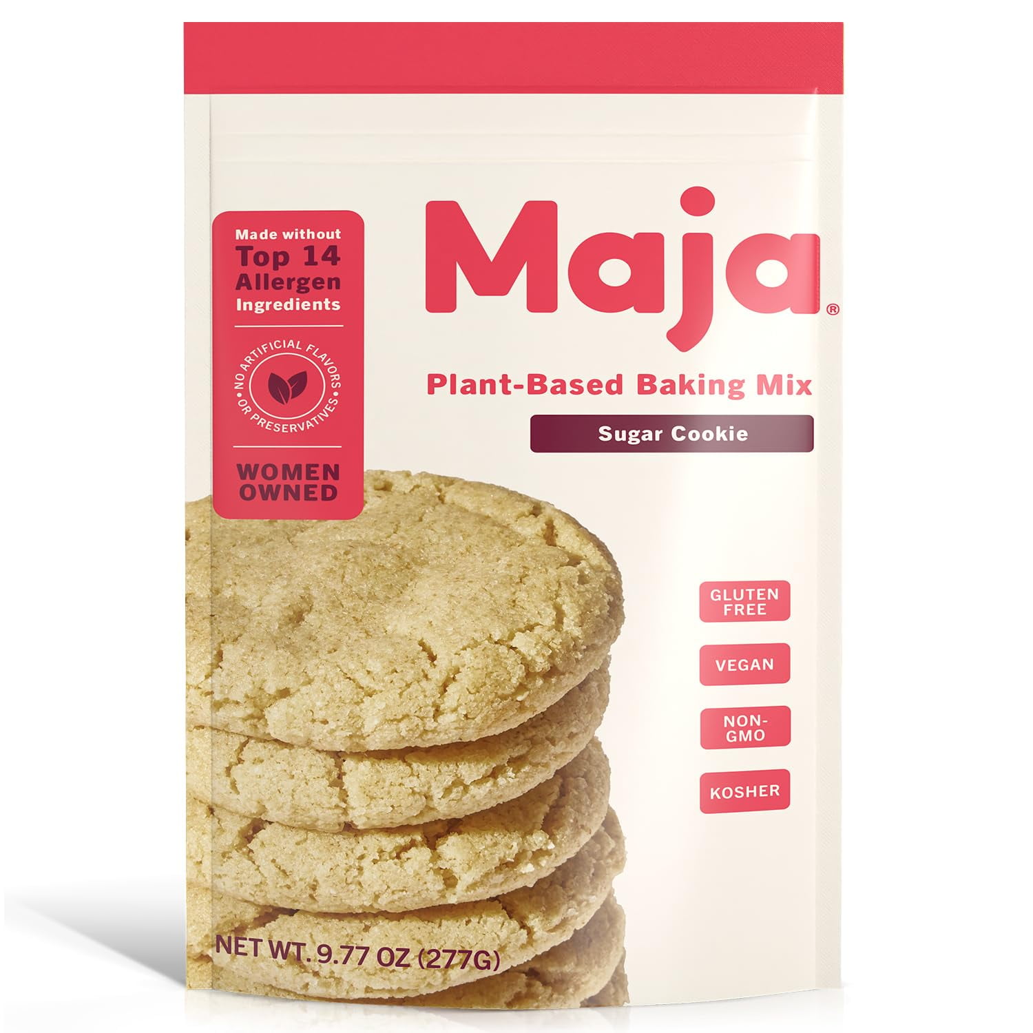Maja Plant-Based Sugar Cookie Mix for BSL1 Baking - Pack Gluten Free Sugar Cookies, Bake at Home ...