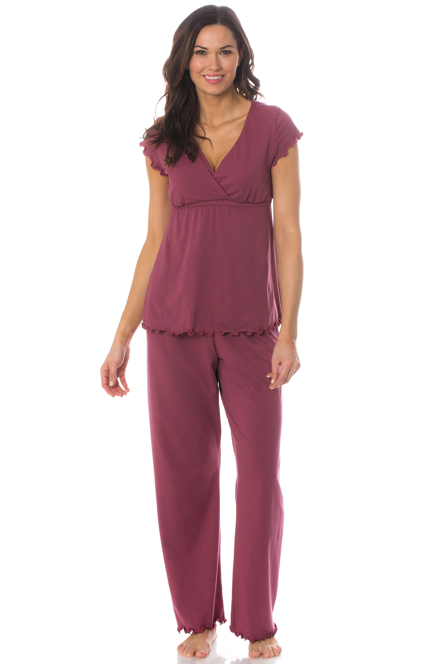 Majamas Genna Maternity & Nursing PJ Set (12-9901) - Walmart.com