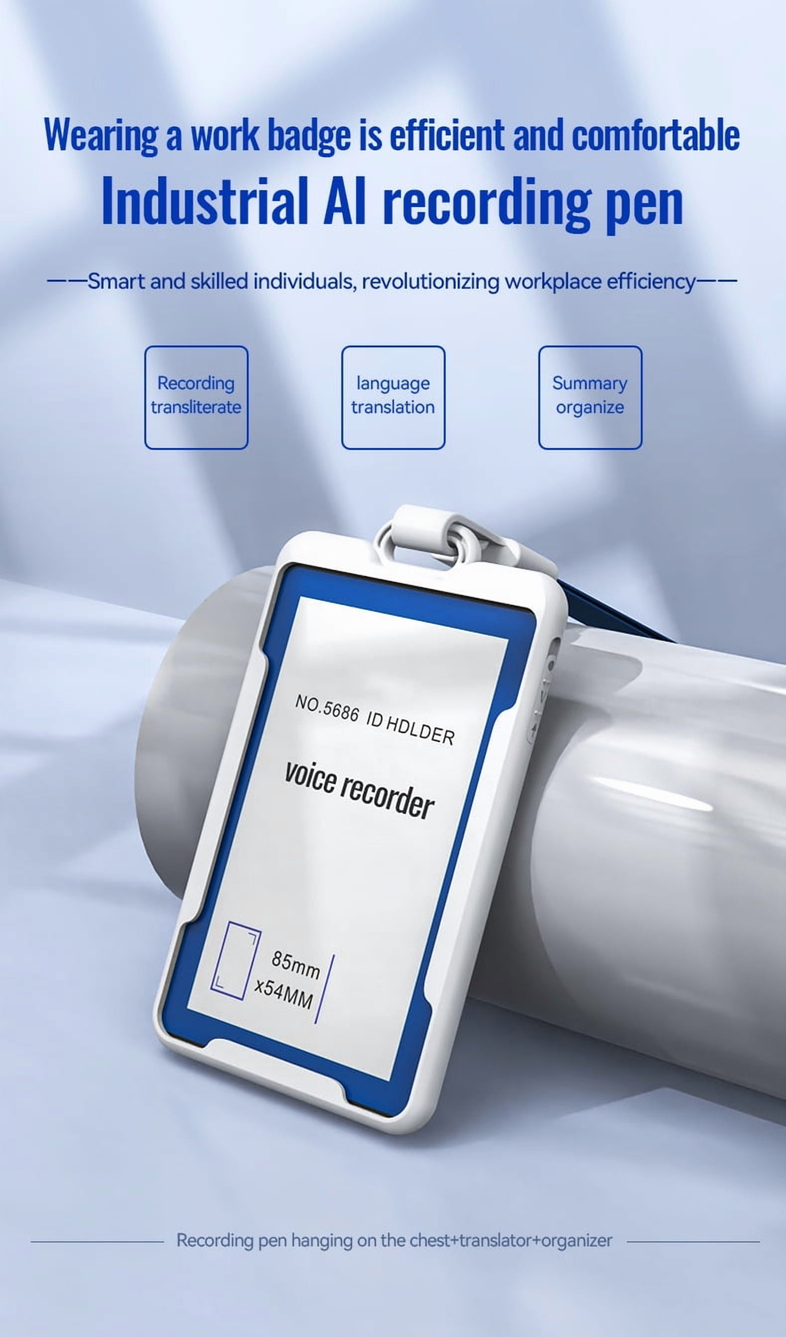Majayr Card-Shaped Voice Recorder - Ultra-Thin Portable Digital Audio ...