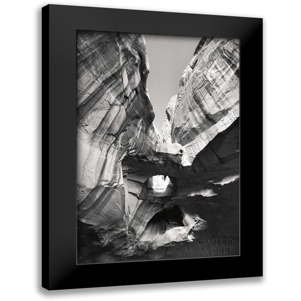 Majchrowicz, Alan 11x14 Black Modern Framed Museum Art Print Titled - Neon Canyon I BW - Walmart.com