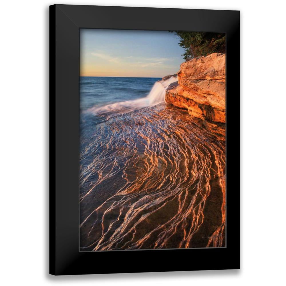 Majchrowicz, Alan 11x14 Black Modern Framed Museum Art Print Titled - Pictured Rocks Michigan I ...