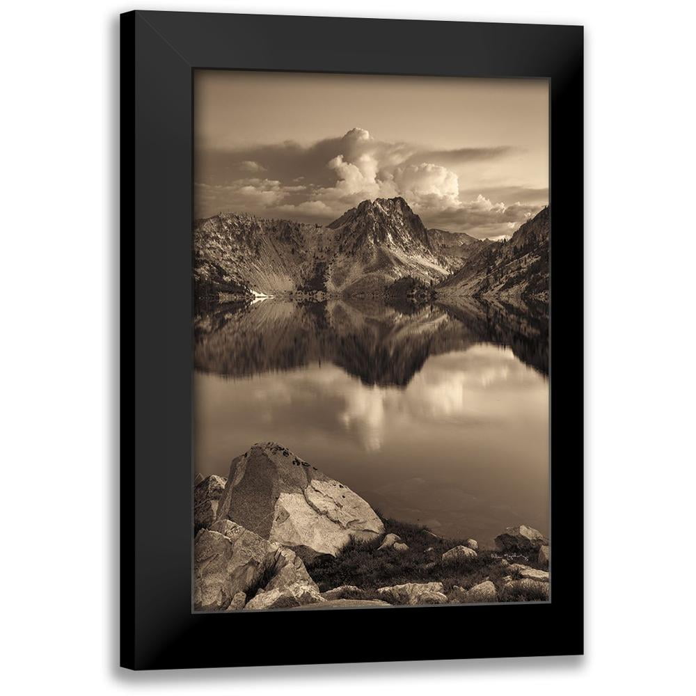 Majchrowicz, Alan 11x14 Black Modern Framed Museum Art Print Titled - Sawtooth Lake Sepia ...