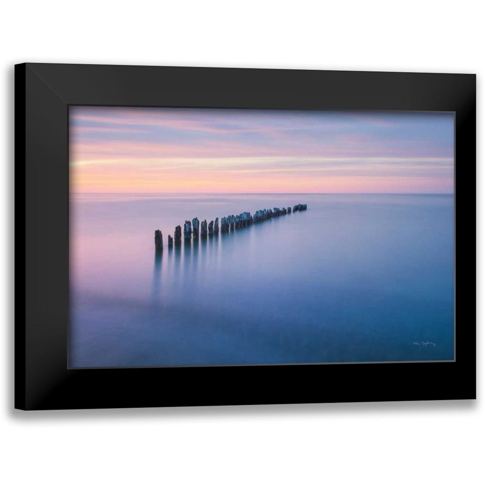 Majchrowicz, Alan 14x11 Black Modern Framed Museum Art Print Titled - Lake Superior Old Pier IV ...