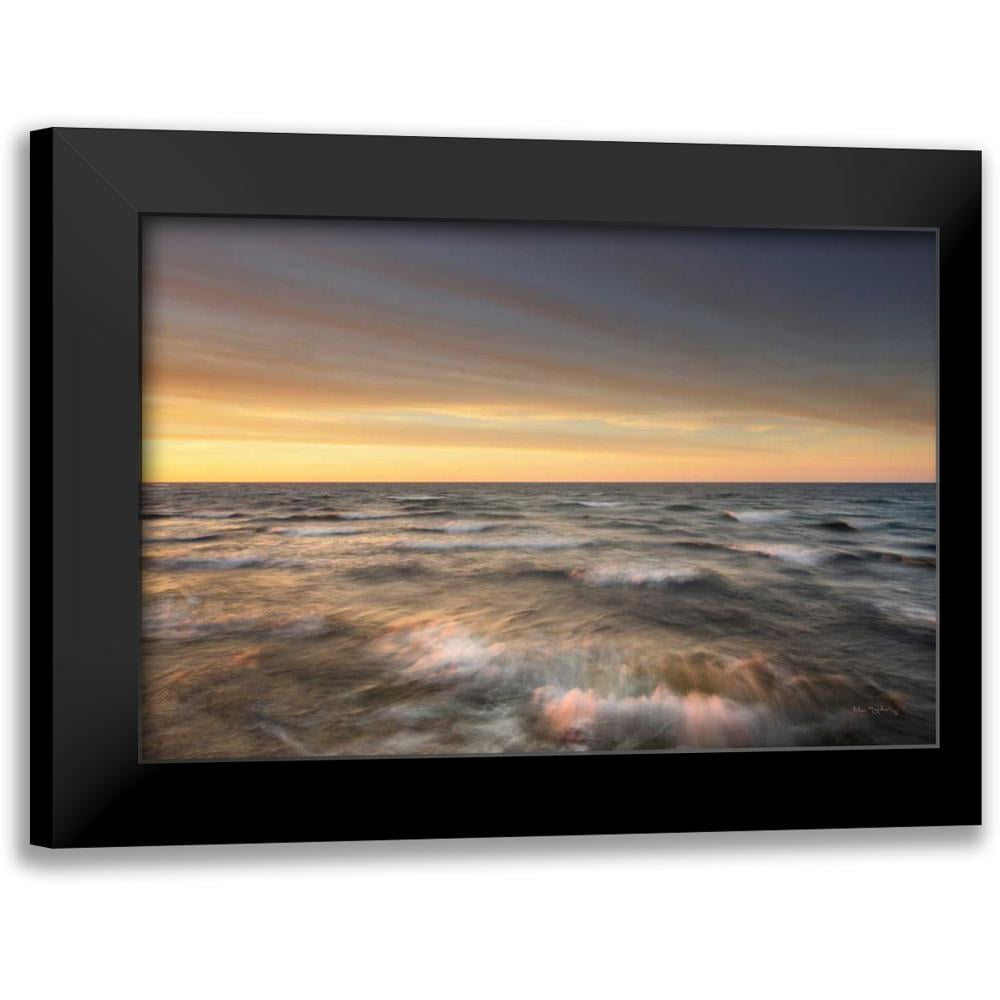 Majchrowicz, Alan 14x11 Black Modern Framed Museum Art Print Titled - Lake Superior Waves ...