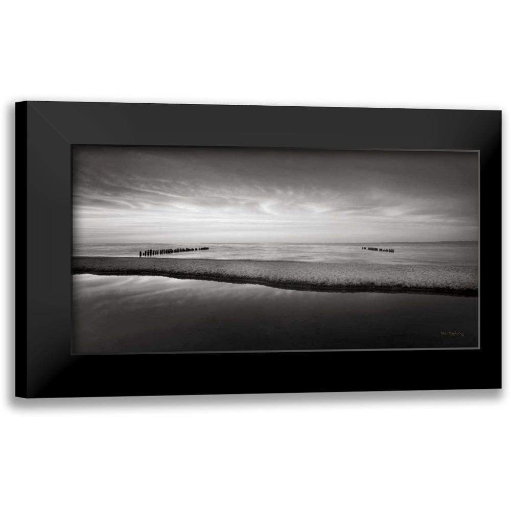 Majchrowicz, Alan 24x14 Black Modern Framed Museum Art Print Titled - Lake Superior Beach IV BW ...