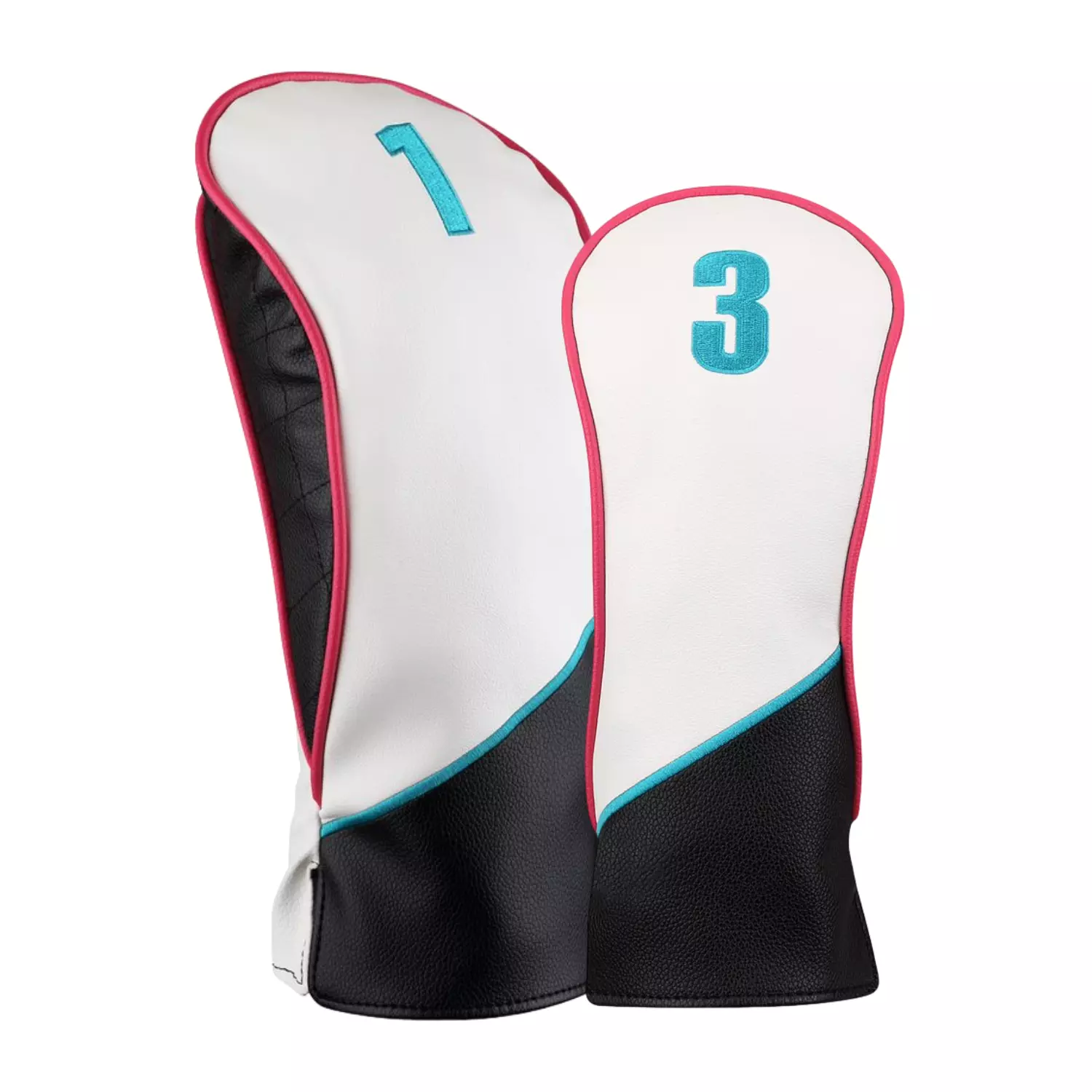 Majek #1/3 Driver Fairway Golf Pink Teal White and Black Driver + #3 ...