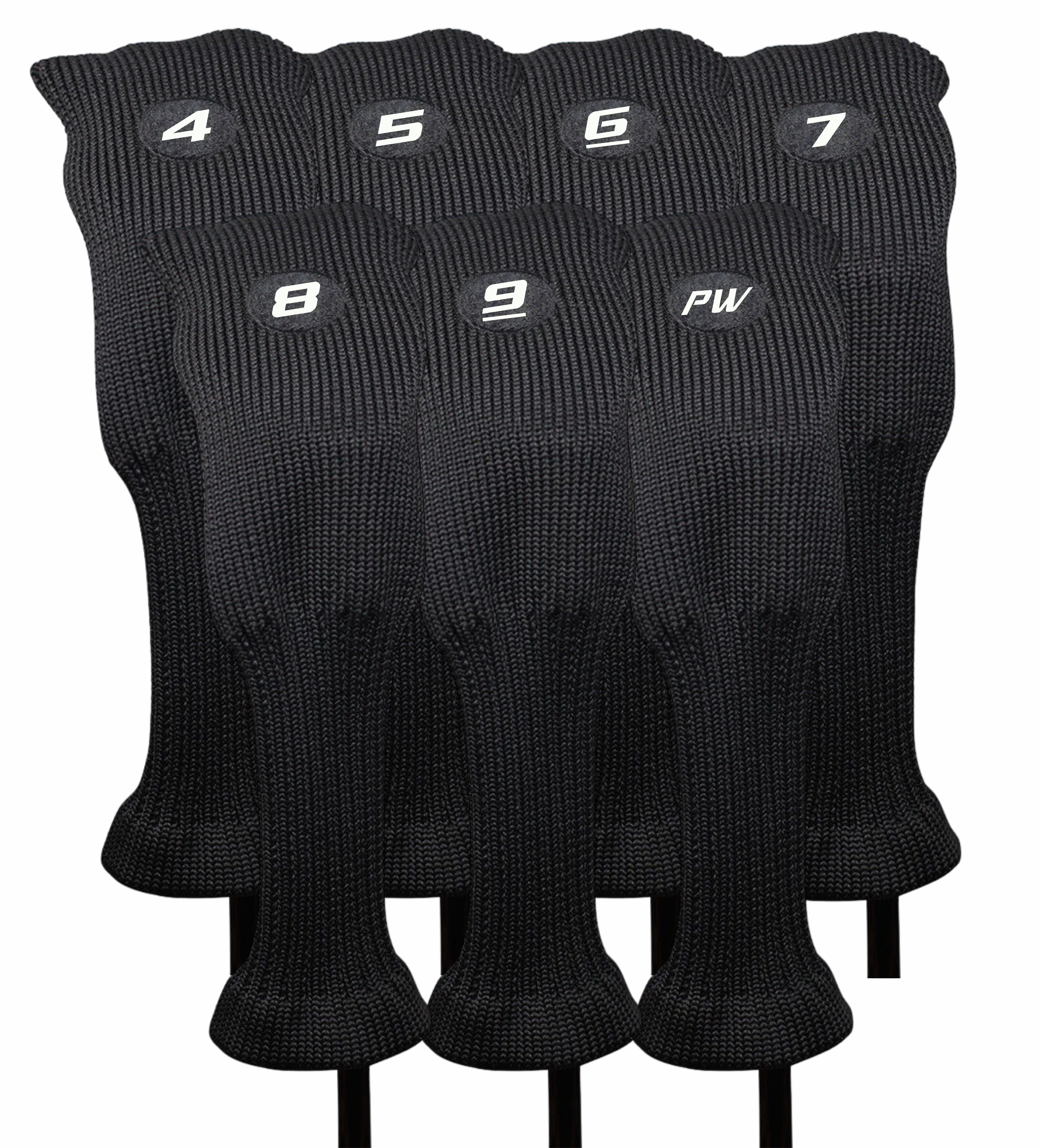 Majek All Hybrid Head Cover Golf Club Black Sleek Tight Fit Headcover ...