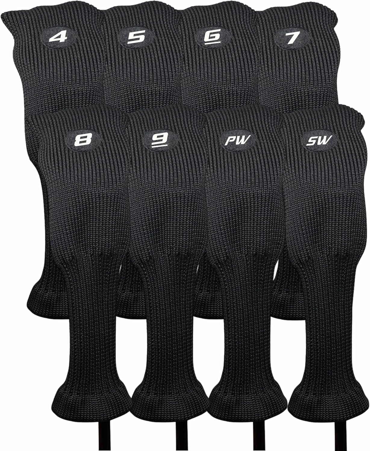 Majek All Hybrid Head Cover Golf Club Black Sleek Tight Fit Headcover ...