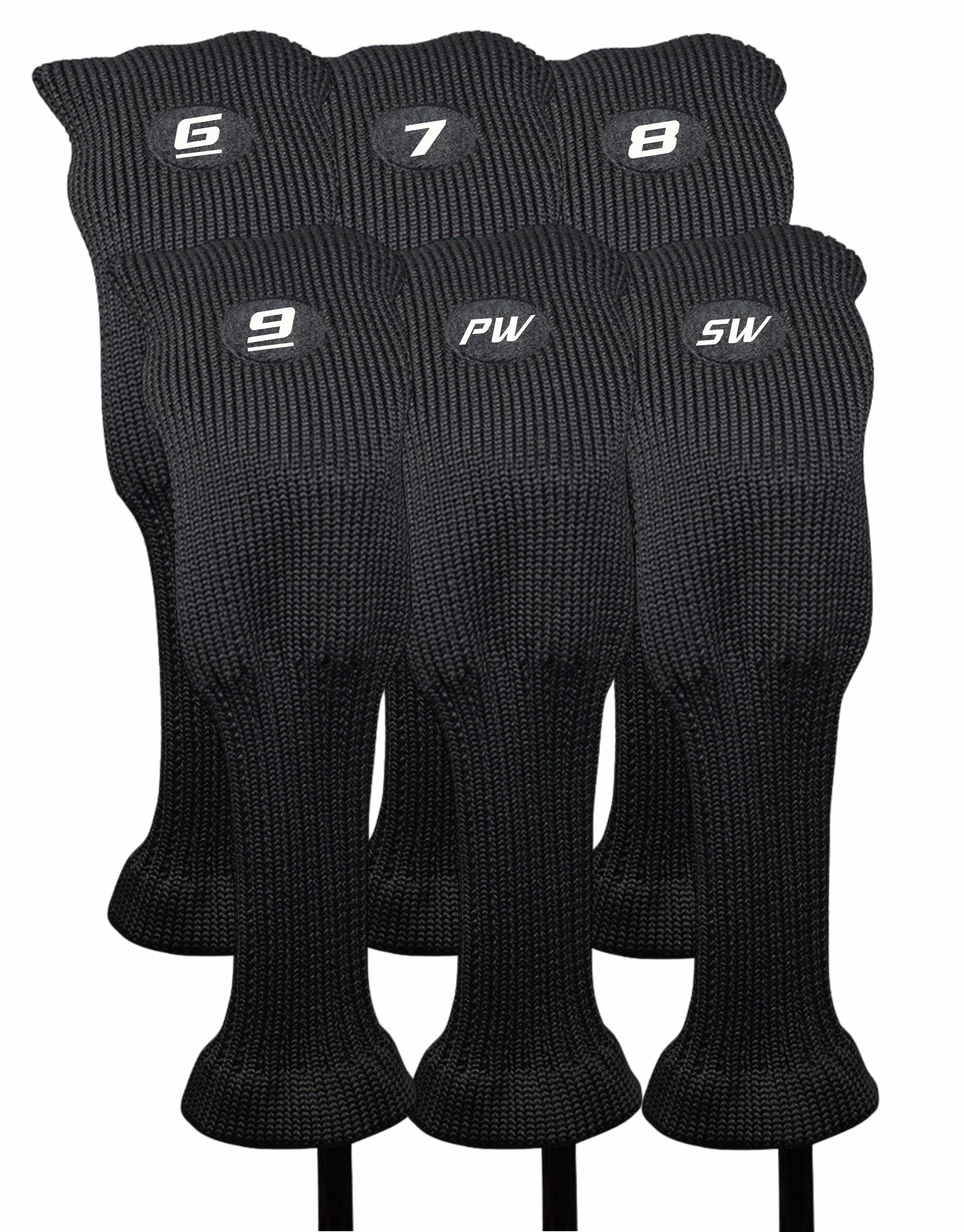 Majek All Hybrid Head Cover Golf Club Black Sleek Tight Fit Headcover ...