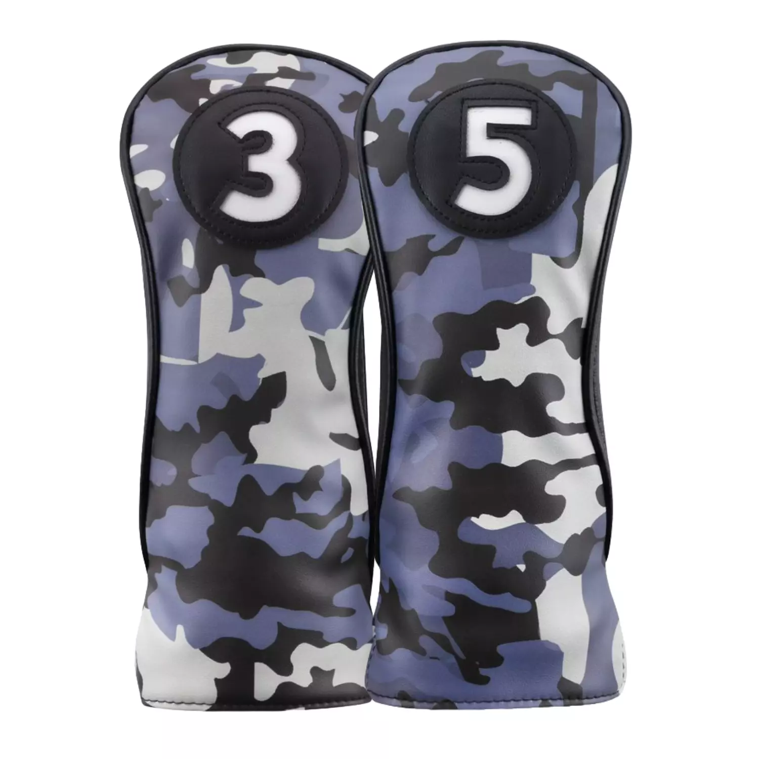 Majek Golf Club Blue and Black Camo Head Cover #3 and #5 Fairway Wood ...