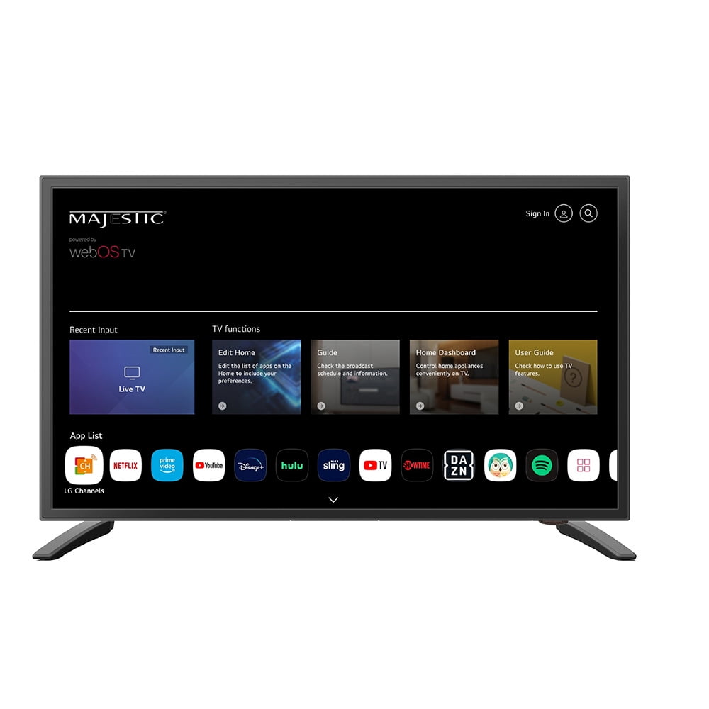 "Majestic 19"" Flat Screen Smart LED TV with WebOS, Mirror Cast ...