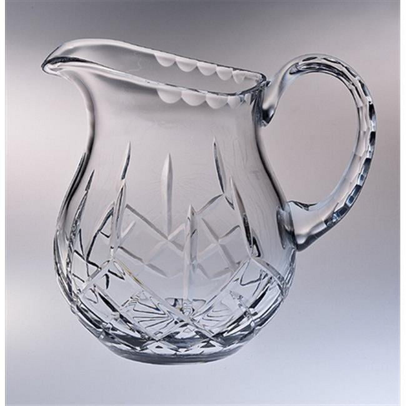 Majestic 38oz Cut Crystal Pitcher w/ Handle, Medium, Plaza - Walmart.com