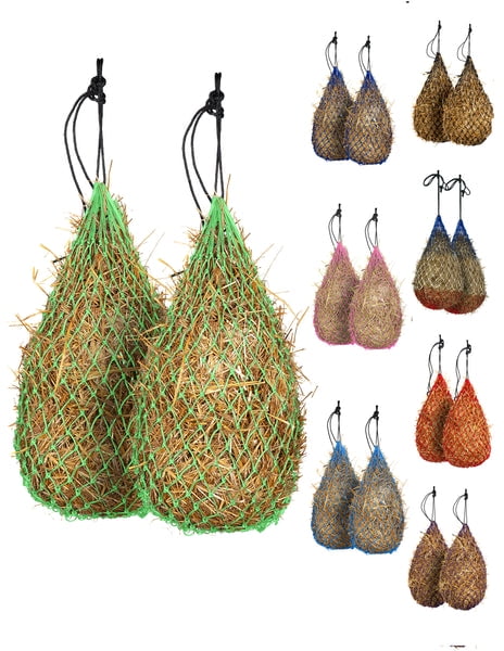 Majestic Ally 2 pcs Slow Feed 42” Hay Net with soft 2"x2" holes for ...