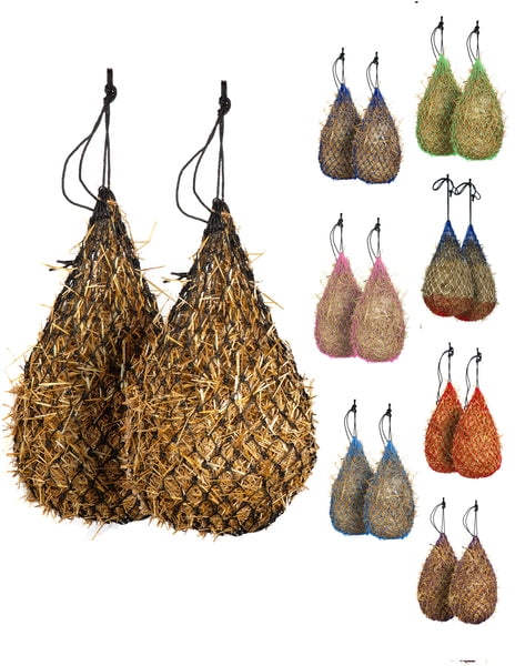 Majestic Ally 2 pcs Slow Feed 42” Hay Net with soft 2"x2" holes for ...