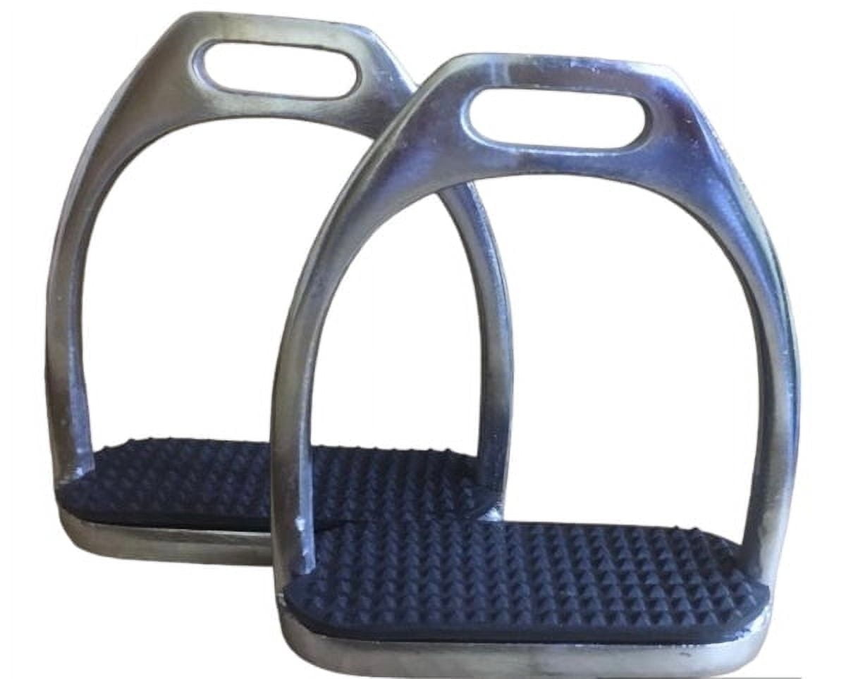 Majestic Ally Iron Stirrups with Rubber Pad for English Saddles ...