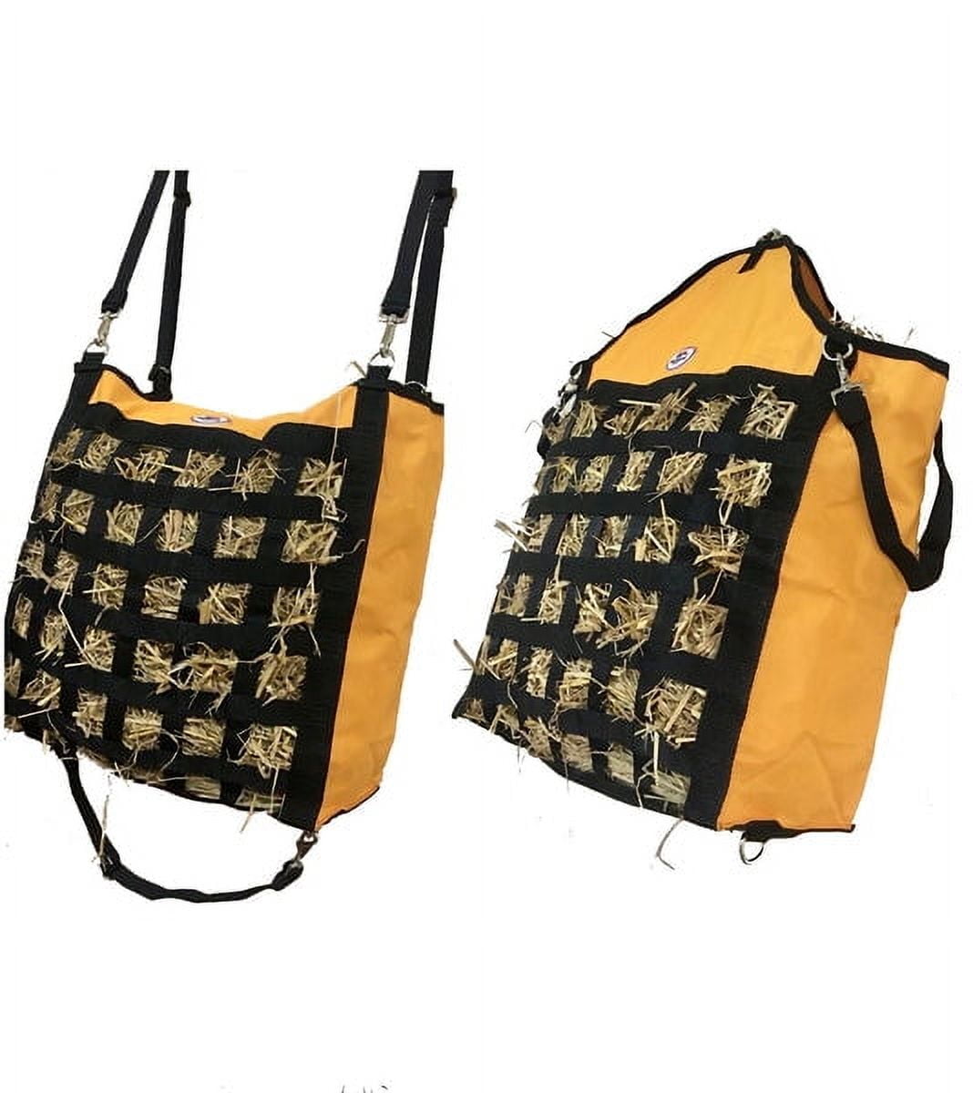 Majestic Ally Slow Feed Hay Bag for Horses, Adjustable Travel Feeder ...