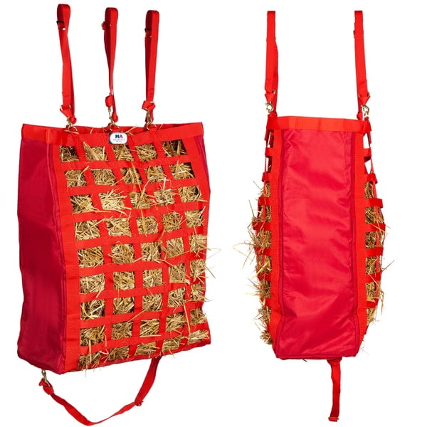 Majestic Ally Slow Feeder Hay Bag - Double Side Open, 2" x 3" Holes ...