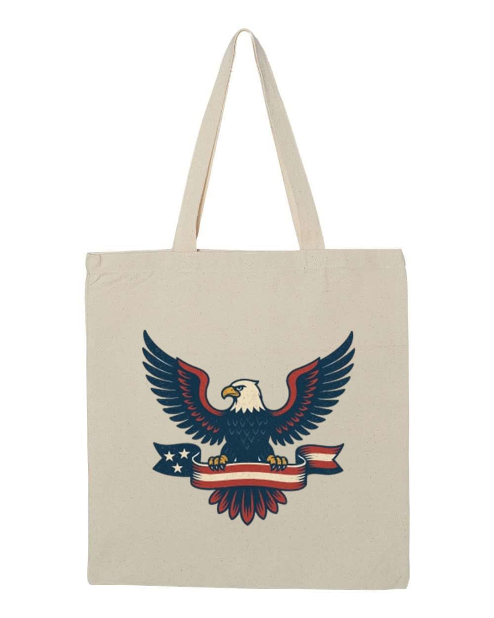 Majestic American Eagle Vintage Patriot USA Flag Tote Bag - Walmart.com