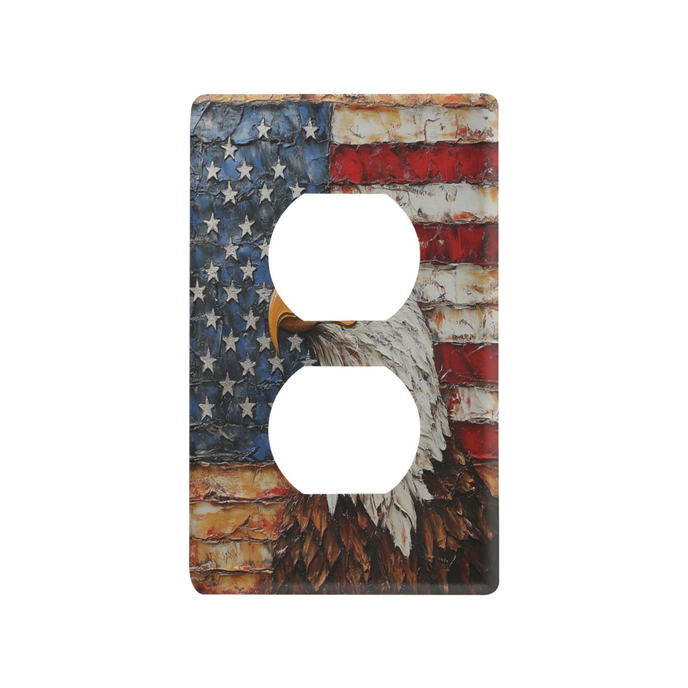Majestic Bald Eagle Light Switch Cover Switch Plate Outlet Cover Plug ...
