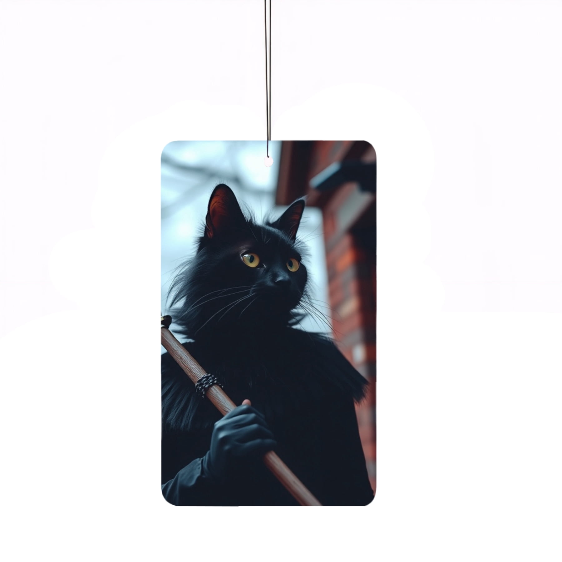 Majestic Black Cat Air Freshener for Car - 30 pcs Mysterious Feline ...