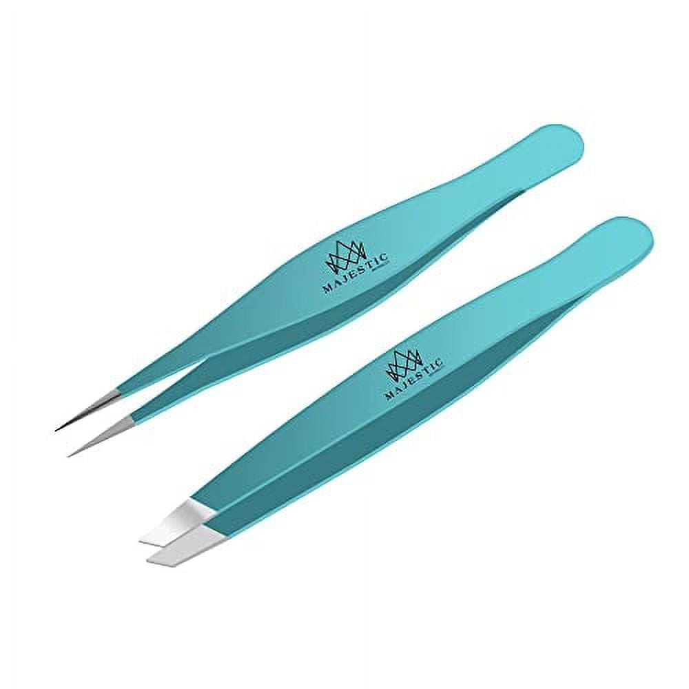 Majestic Bombay Fine Point + Slant Tweezers for Women and Men â ...