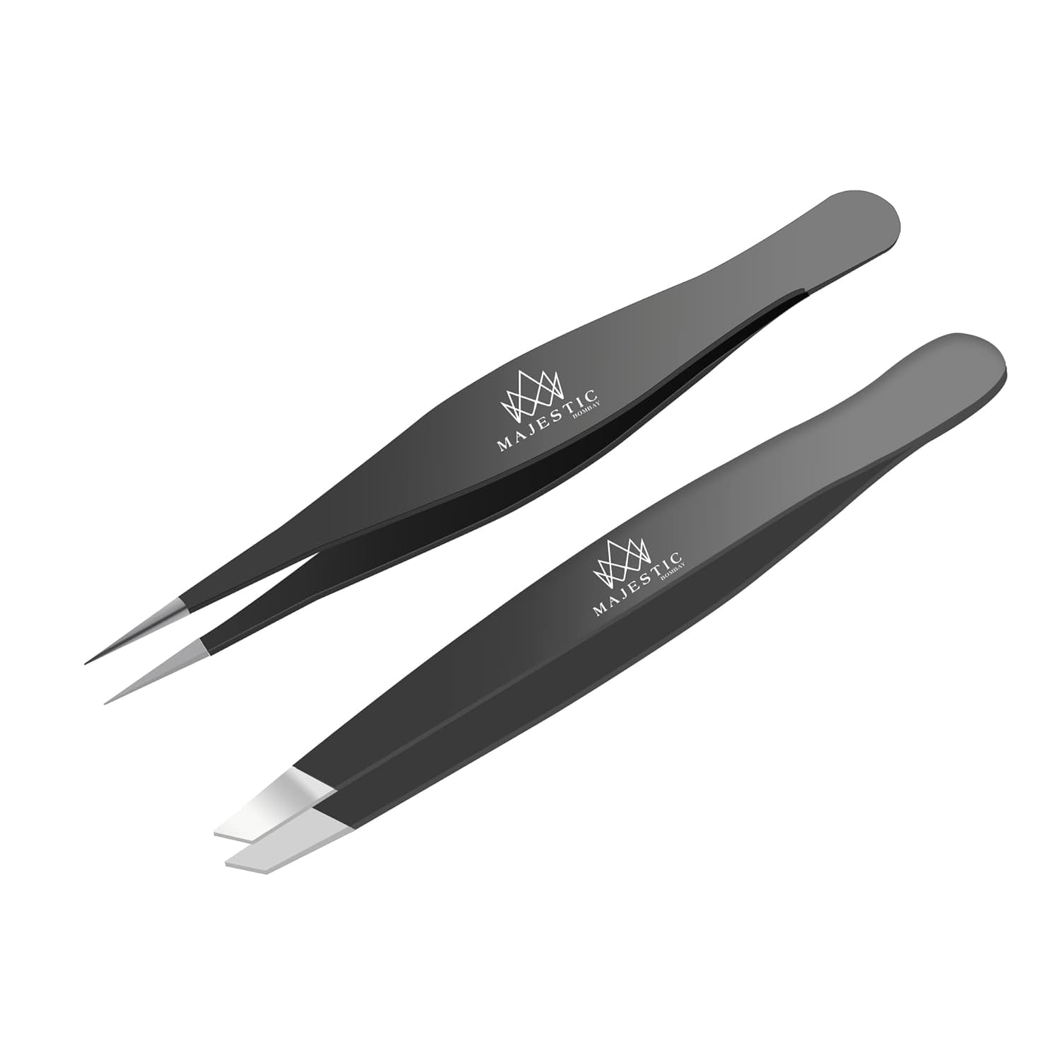 Majestic Bombay Pointy Slanted Tweezers for Women Sharp Tweezers for ...