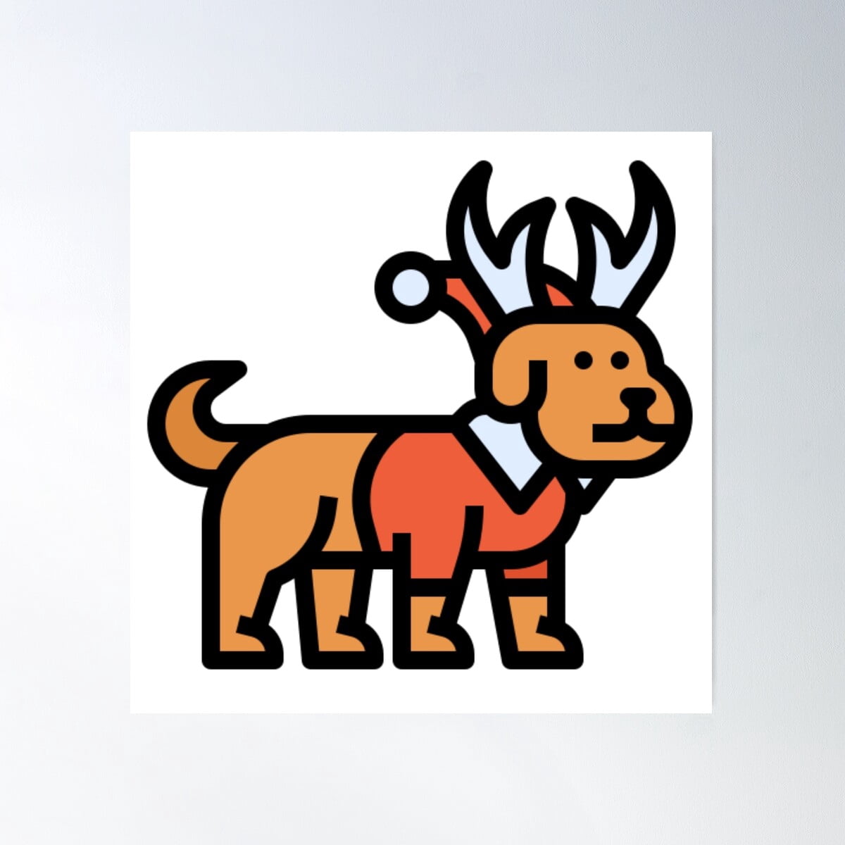 Majestic Deer Illustration | Wildlife Art Design Poster Wall Art ...