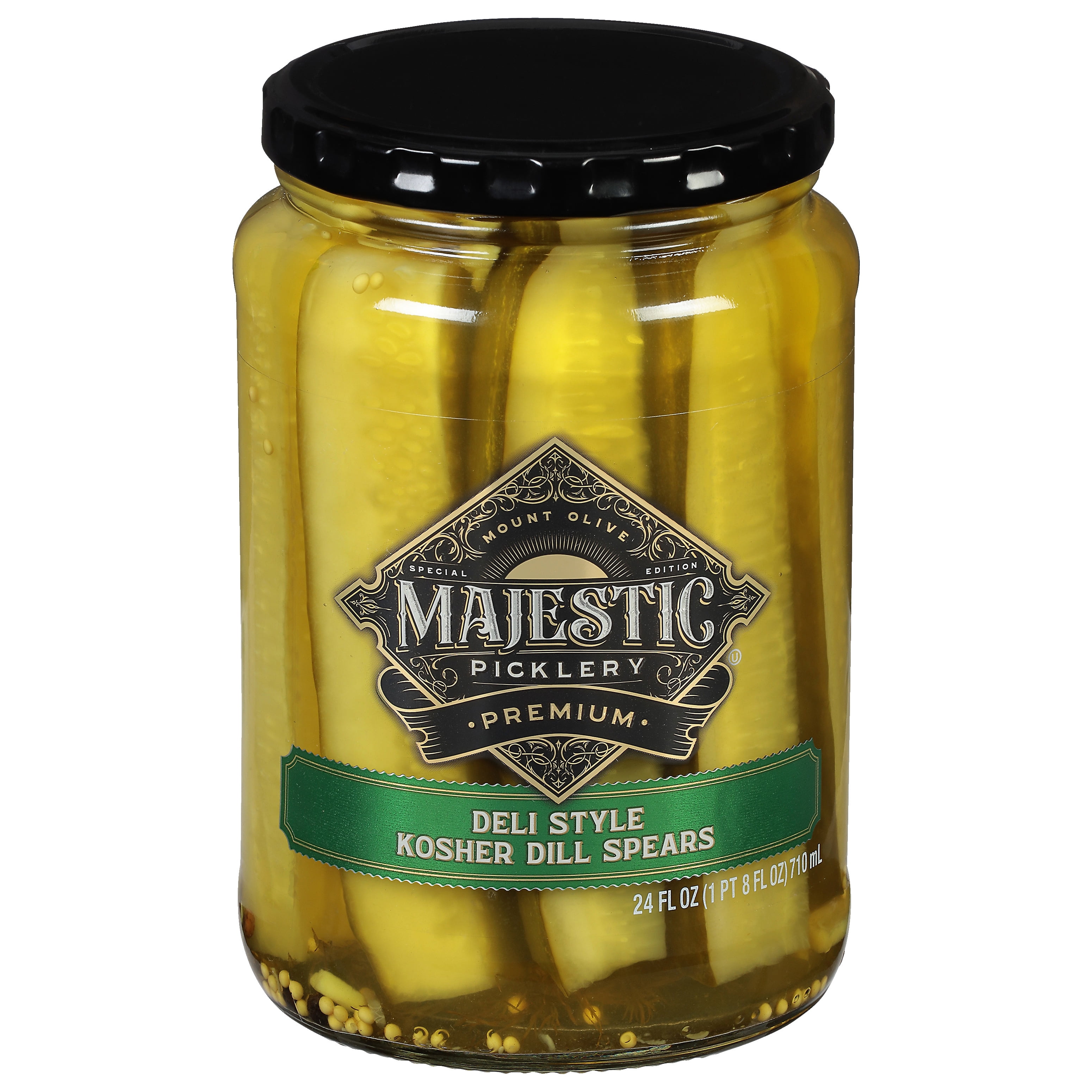 Majestic Deli Style Kosher Dill Pickle Spears, 24 fl oz Jar - Walmart.com