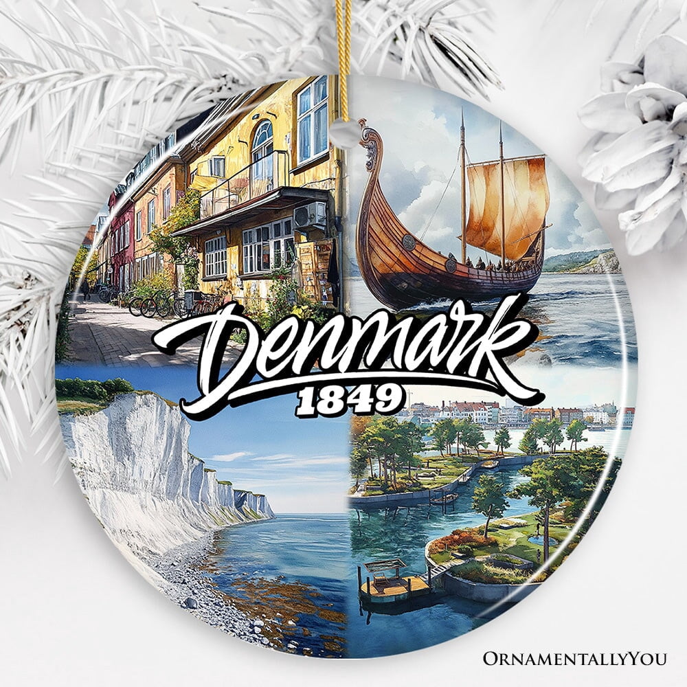 Majestic Denmark Landmarks Ornament, Scandinavian Heritage Christmas ...