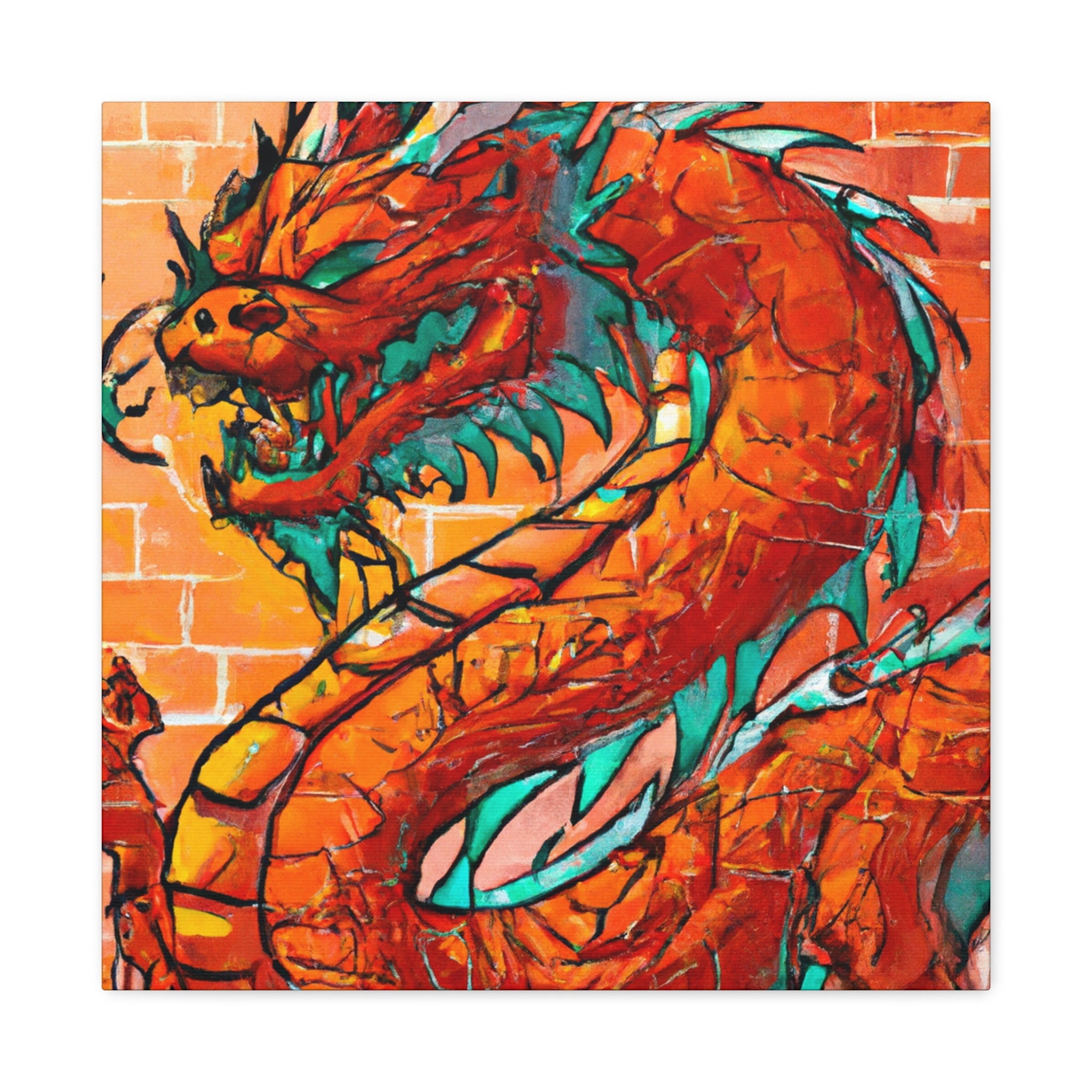 "Majestic Dragon Mural" - Canvas - Walmart.com