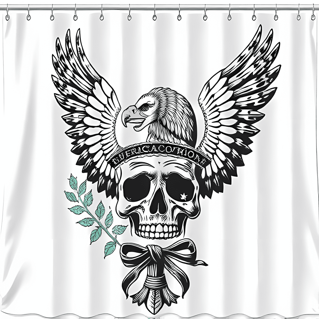 Majestic Eagle & Shower Curtain - E Pluribus Unum Graphic Design for ...