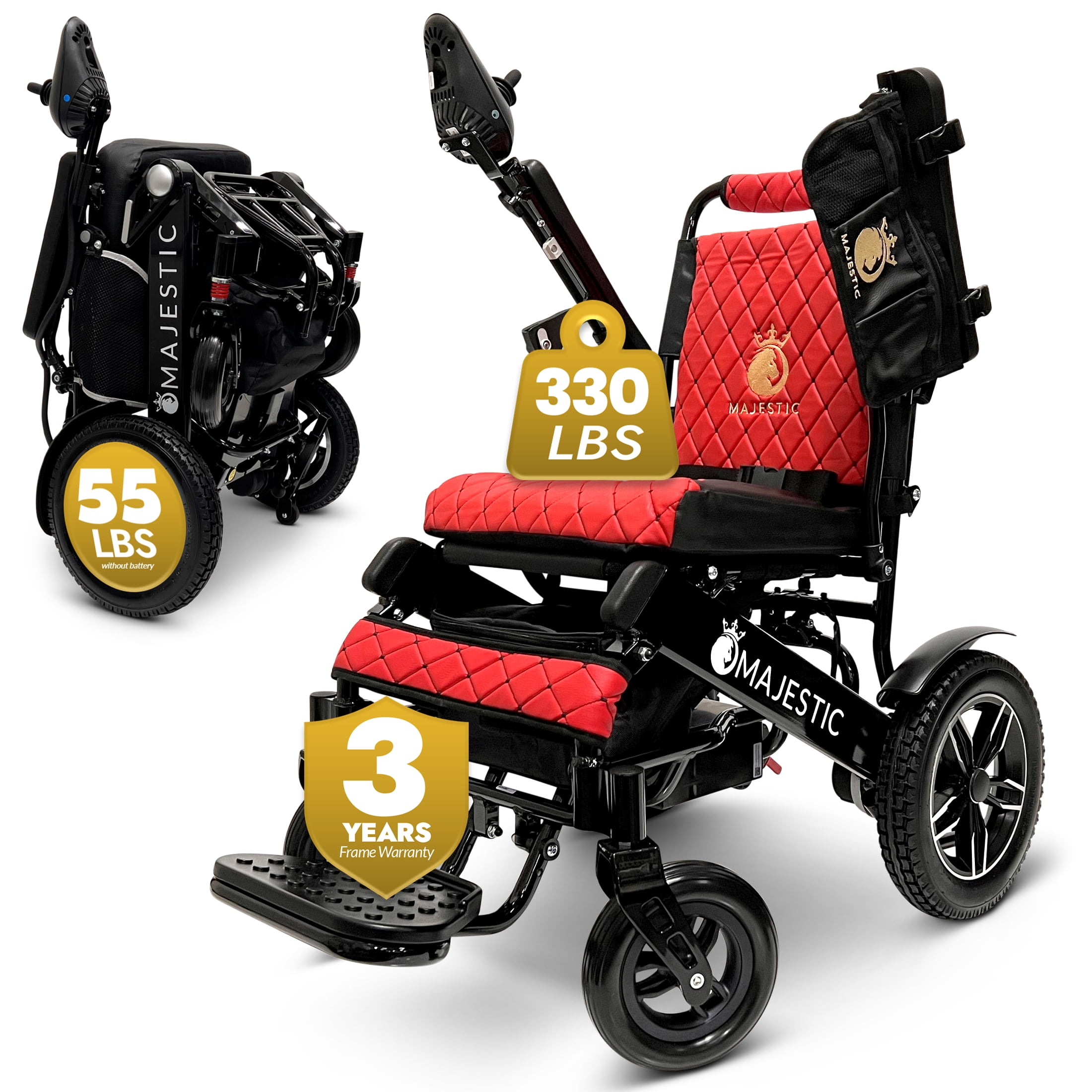 Majestic Electric Wheelchairs for Adults, Foldable Lightweight Electric ...