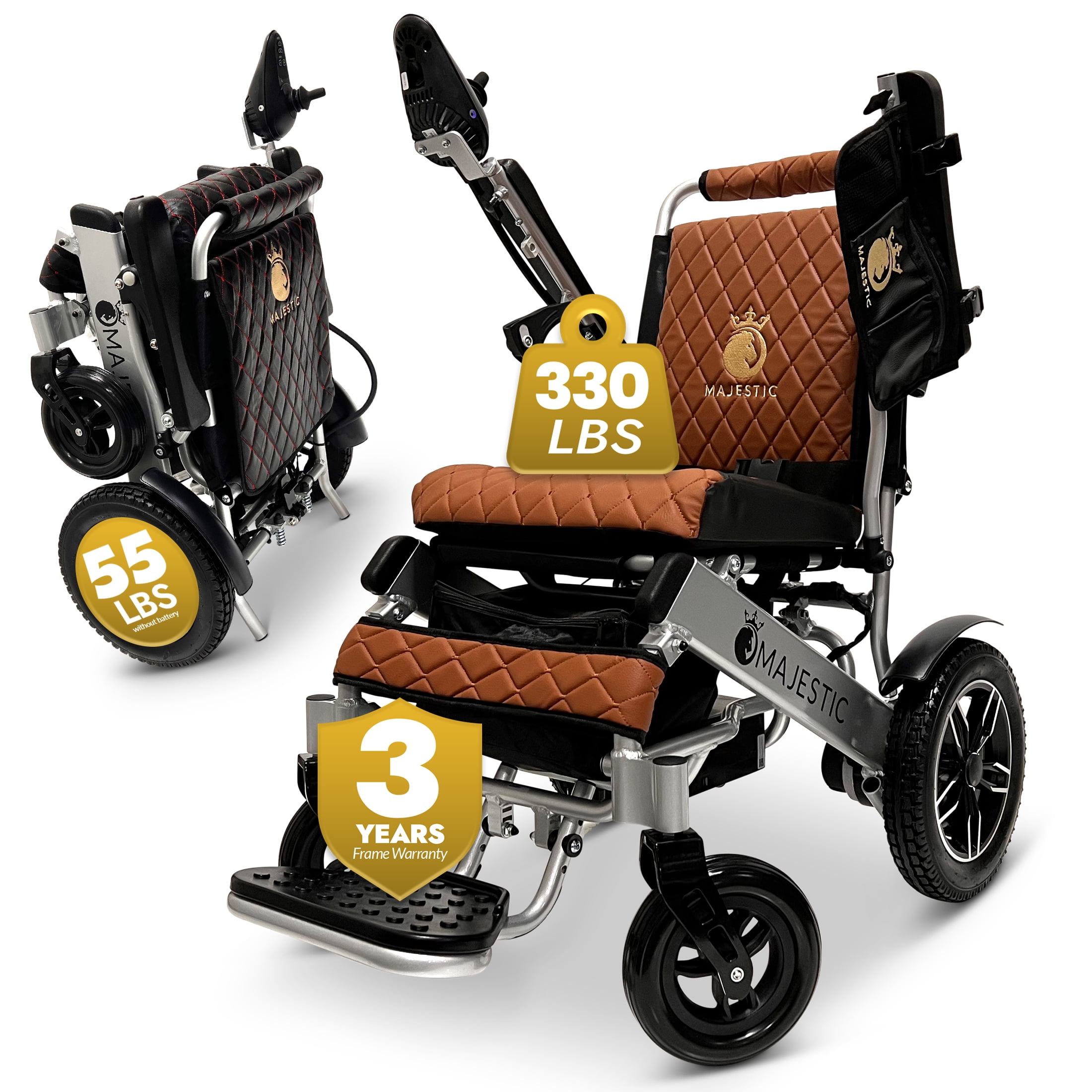 Majestic Electric Wheelchairs for Adults, Foldable Lightweight Electric ...