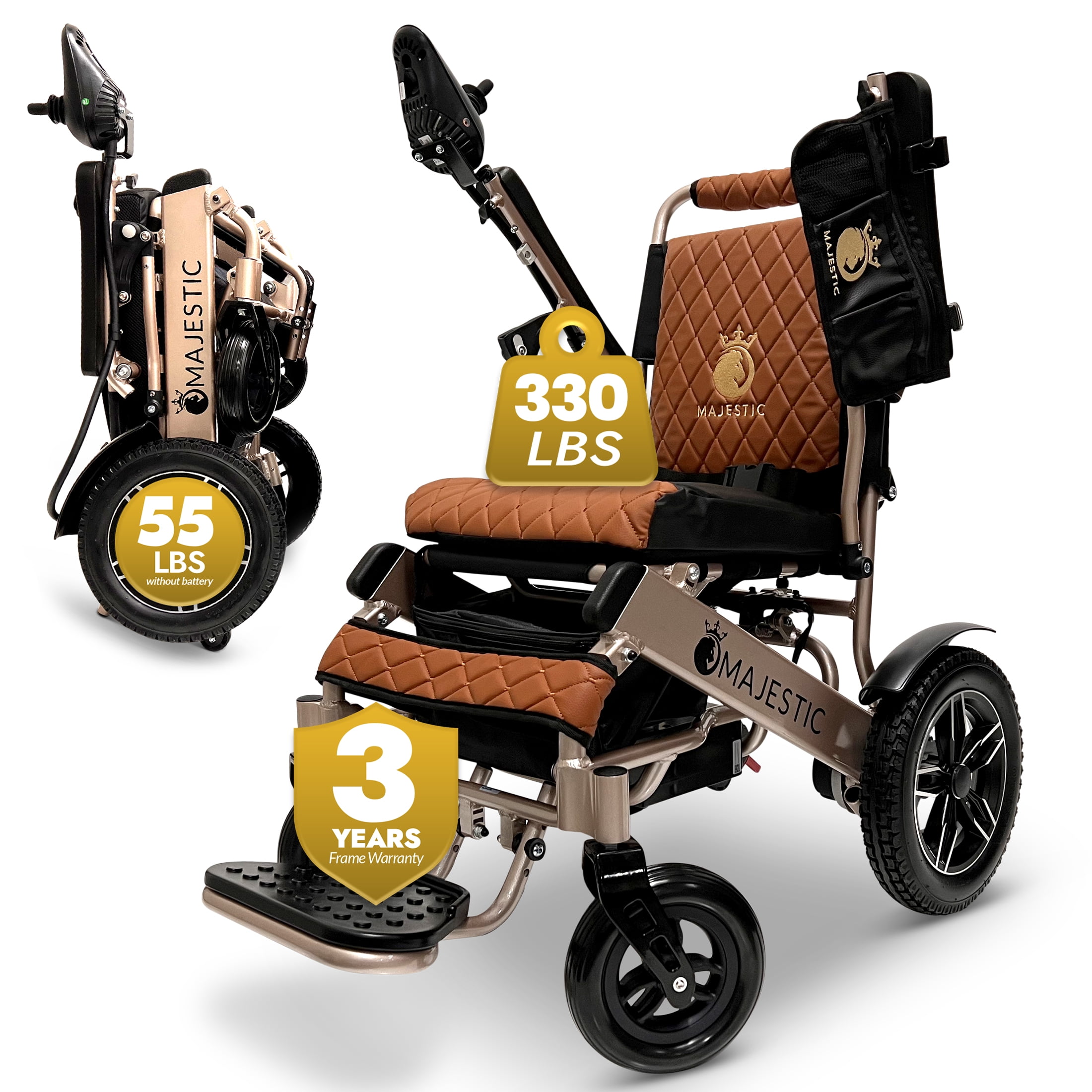 Majestic Electric Wheelchairs for Adults, Foldable Lightweight Electric ...