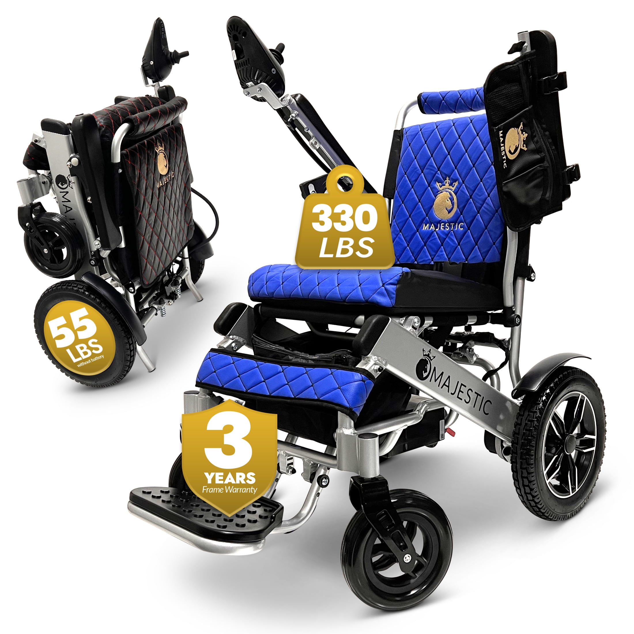 Majestic Electric Wheelchairs for Adults, Foldable Lightweight Electric ...