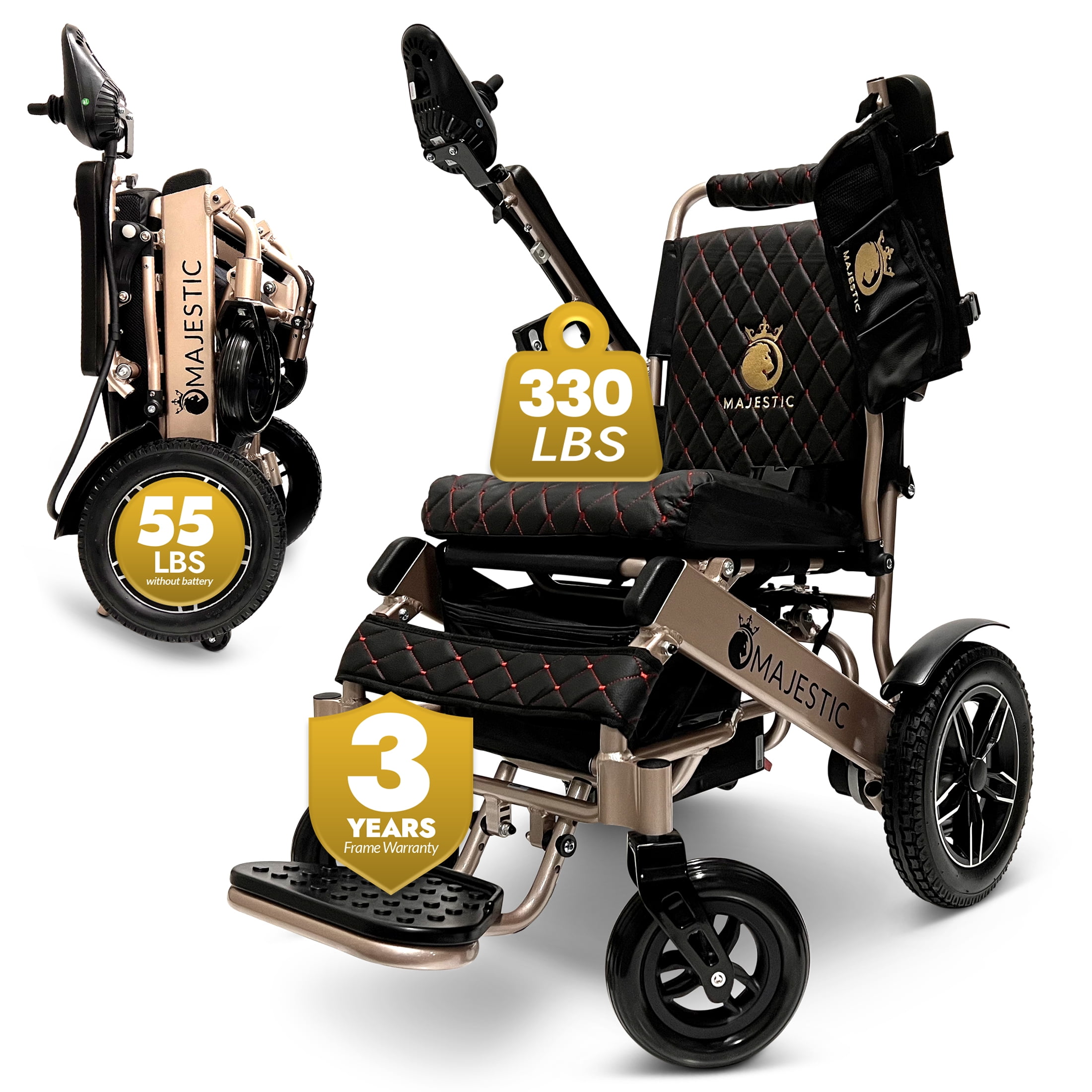 Majestic Electric Wheelchairs for Adults, Foldable Lightweight Electric ...