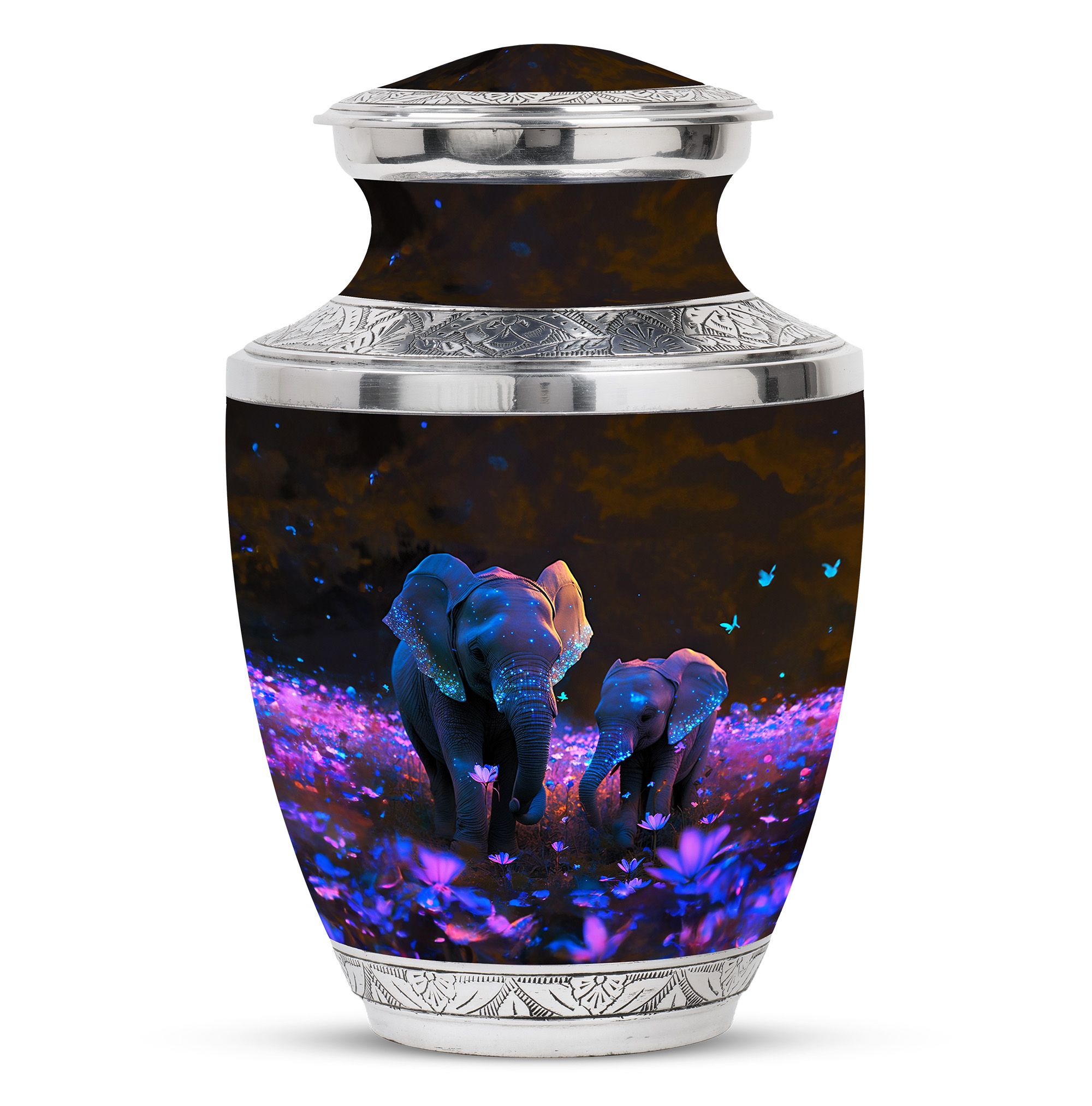 Majestic Elephant Flower Canyon Cremation Urn - Cremation Keepsakes For ...