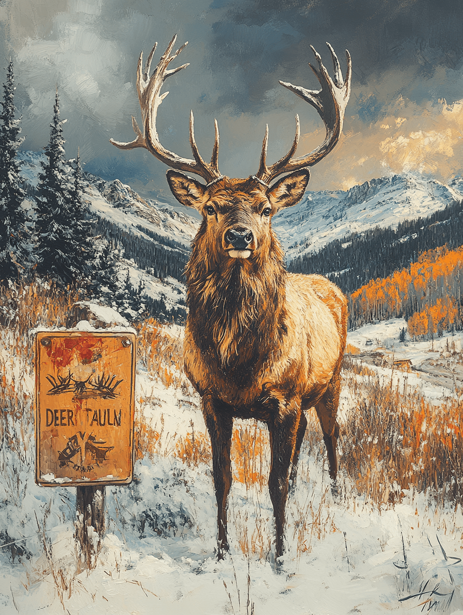 Majestic Elk Canvas Art Print/Wall Decor， Suitable for Living Room ...
