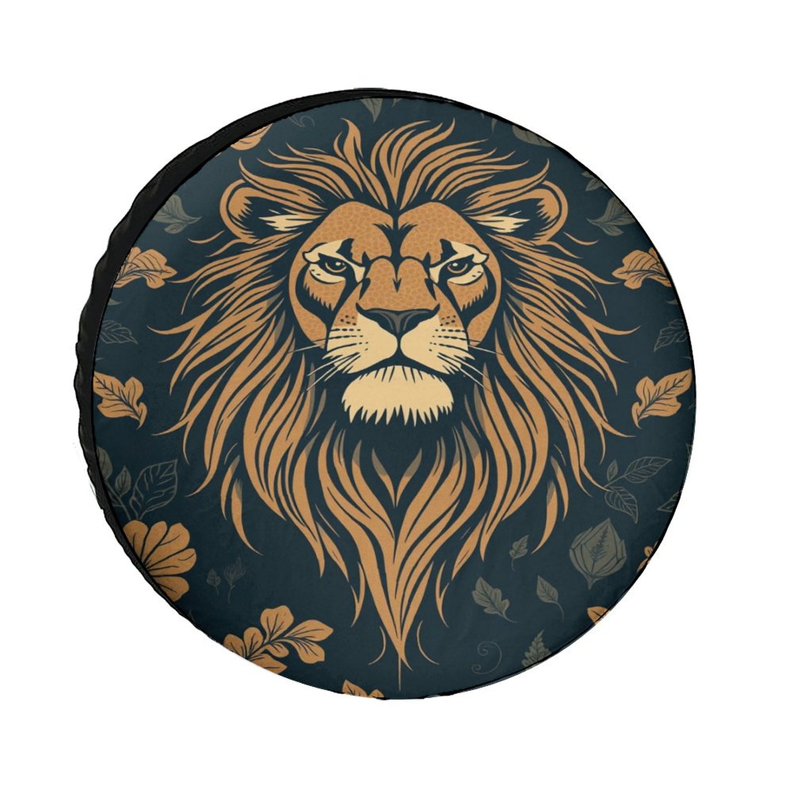 Majestic Floral Lion Spare Tire Cover Weatherproof Wheel Camper ...