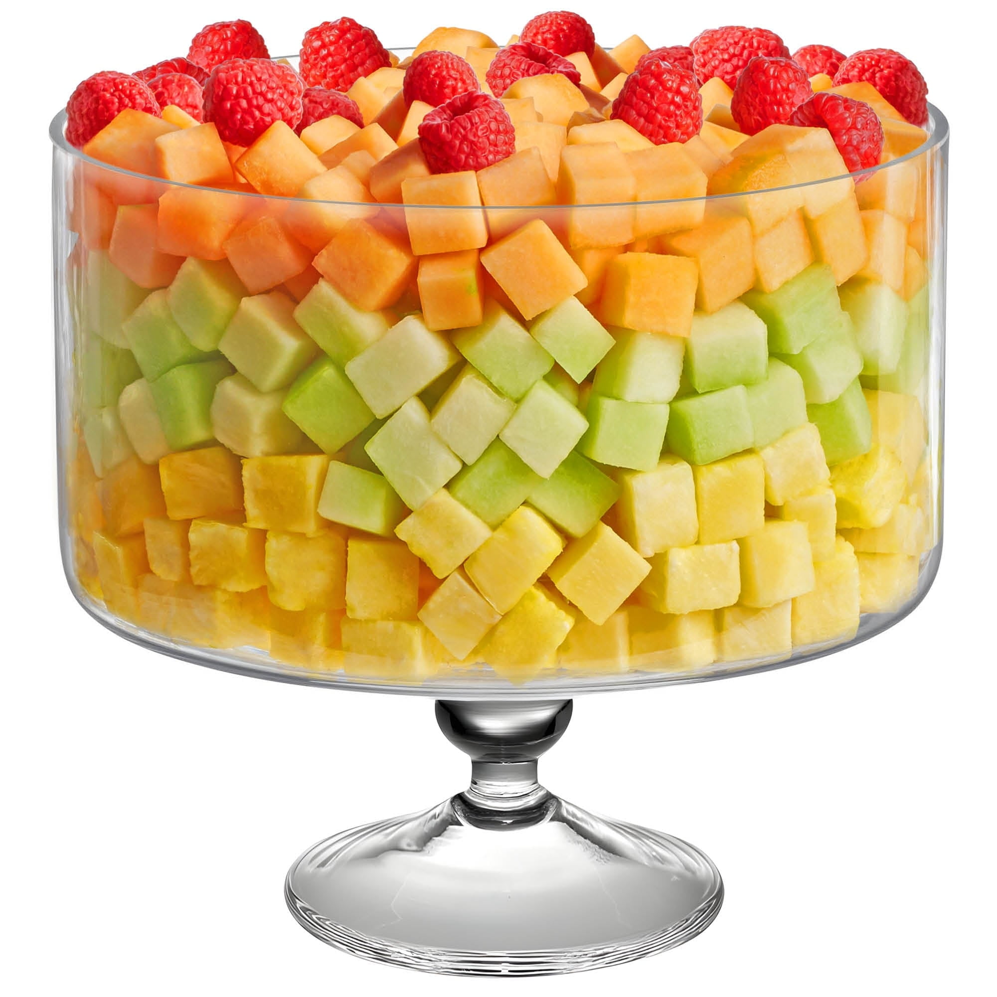 Majestic Gifts Inc. Glass Footed Trifle Bowl for Dessert, Fruit, Salad ...