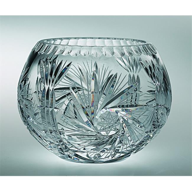 Majestic Gifts Pinwheel 6 in. Crystal Rose Bowl - Walmart.com