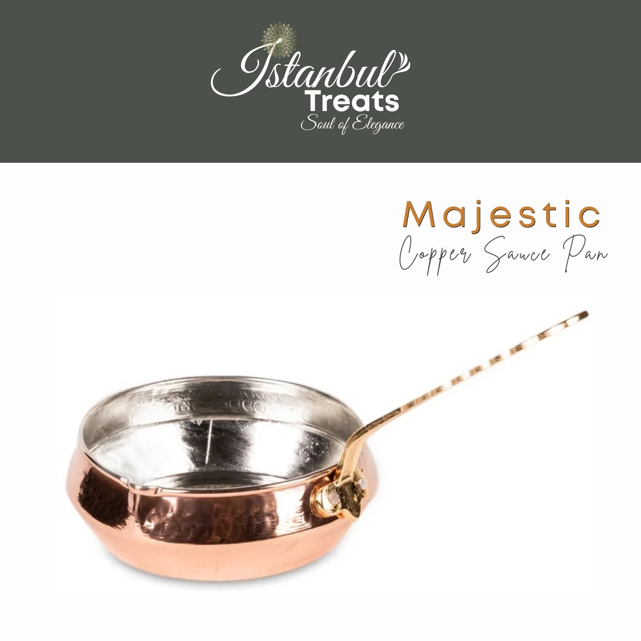 Majestic Handmade Copper Sauce Pan – Premium Hammered Design - Walmart.com