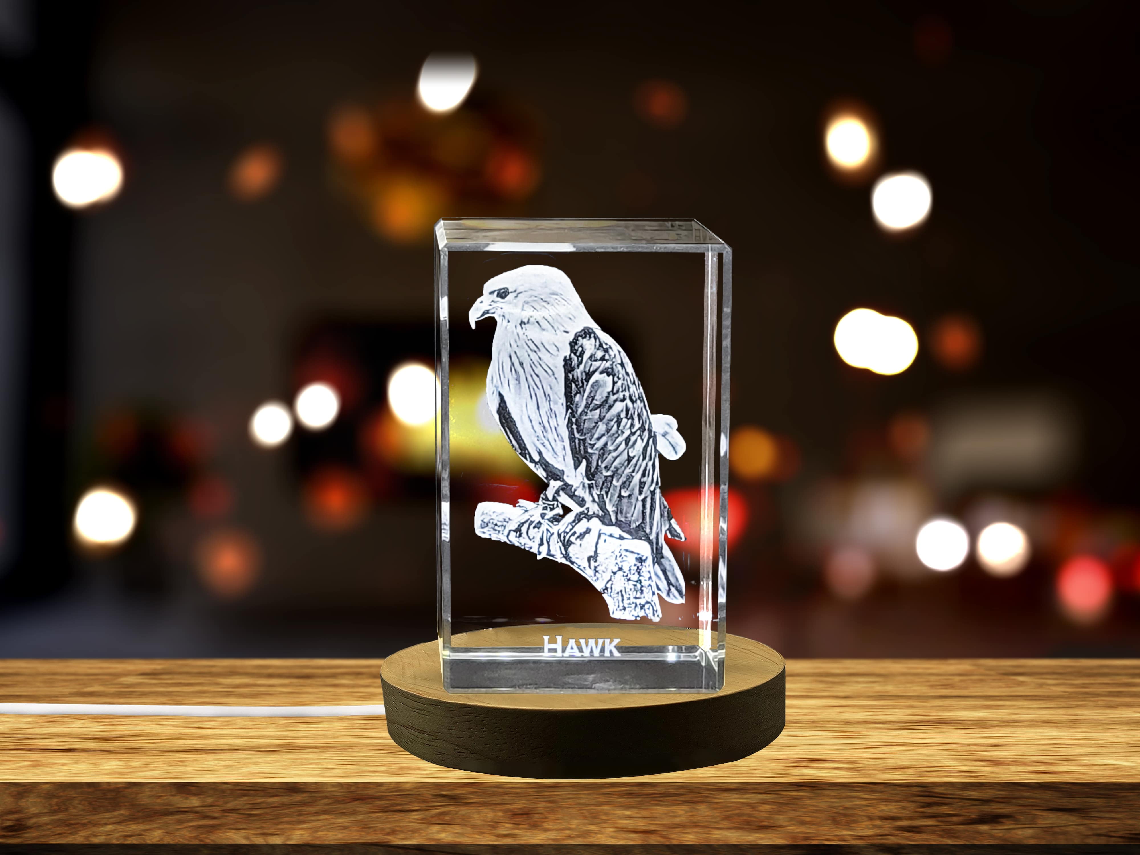 Majestic Hawk Crystal Carvings | Exquisite Gems Etched with Aerial ...