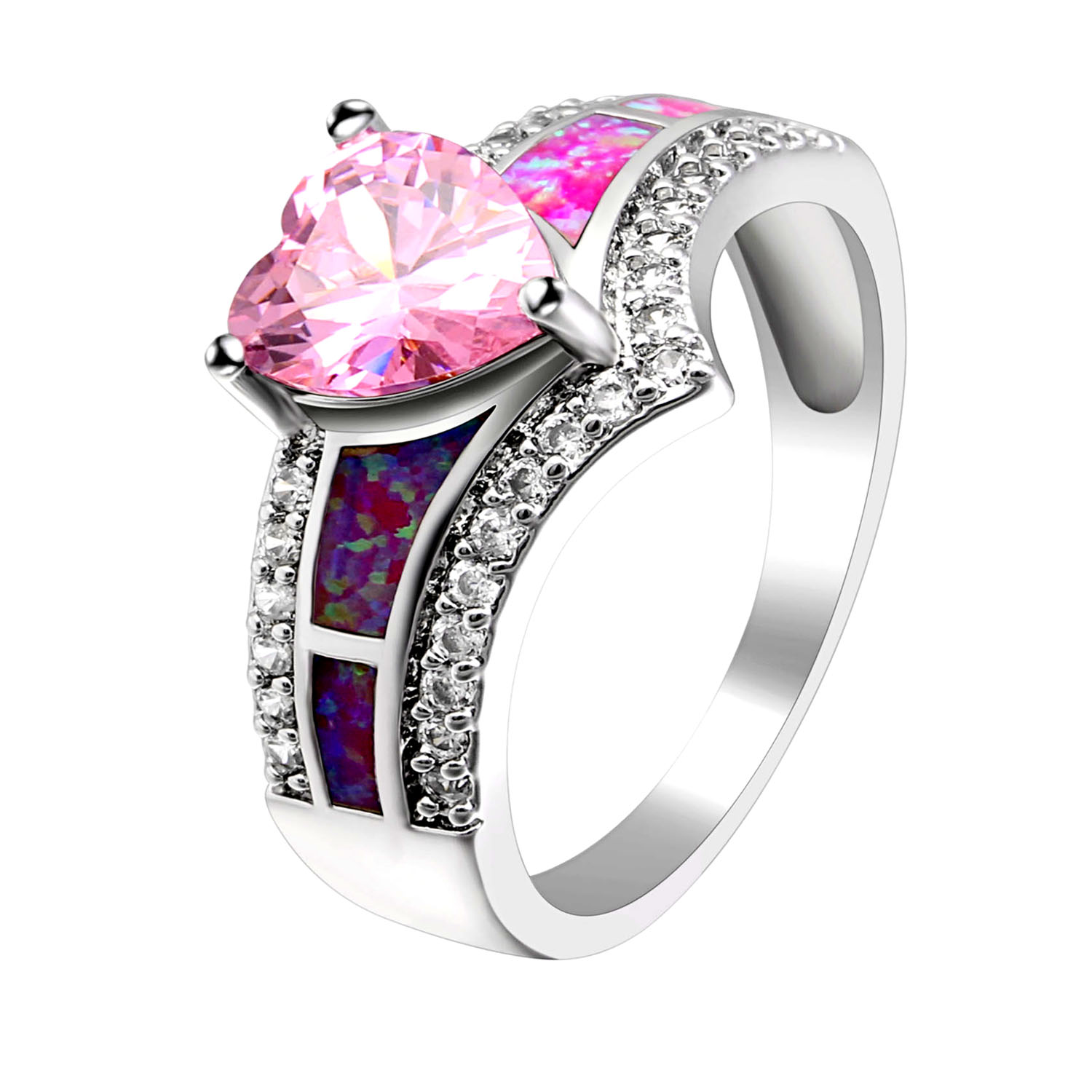 Authentic Sweet Promise Ring, Pink CZ 196546PCZ-50 EU 5 US - Walmart.com
